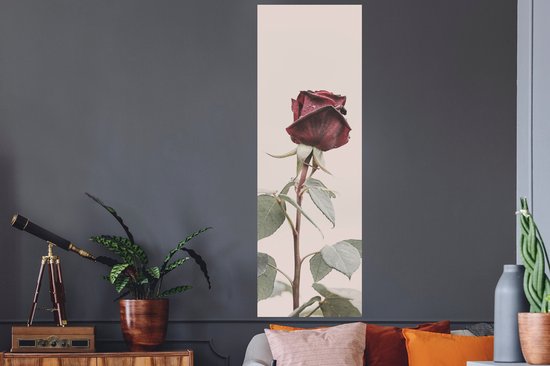 Muurstickers - Sticker Folie - Bloemen - Rood - Rozen - Groen - 50x150 ...