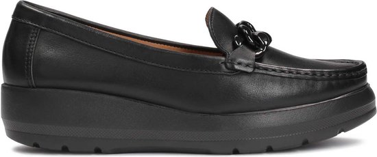 Leather shoes with a raised sole | bol