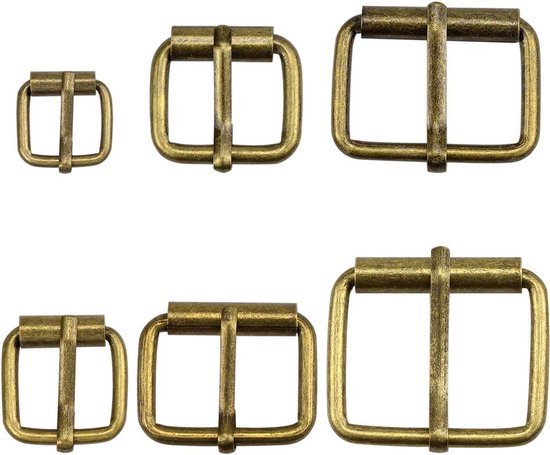 75-Delige - Metalen Rolgespen Set - Riem Hardware - Bronzen Gesp ...