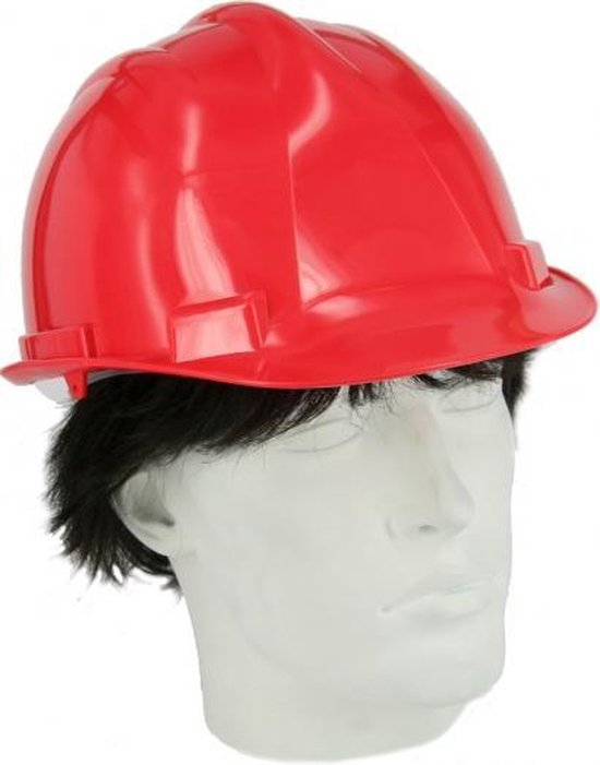 Set van 2x stuks veiligheidshelmen/bouwhelmen hoofdbescherming rood ...