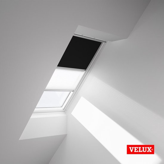 VELUX Origineel Verduisterend Rolgordijn Plus Plissé (DFD), Zilveren ...
