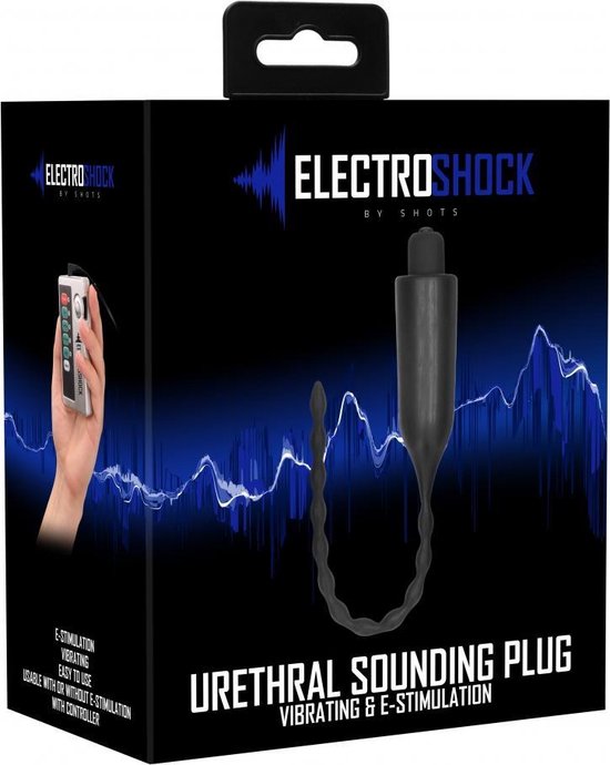 Electro shock - Urethral Sounding Plug - Black - Electric Stim Device ...
