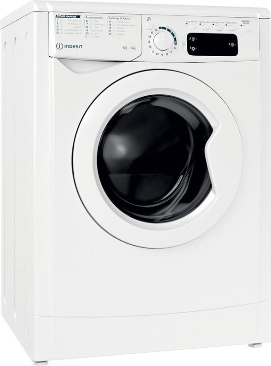 Indesit EWDEP751451FR N Was-droogcombinatie Vrijstaand Voorbelading Wit ...