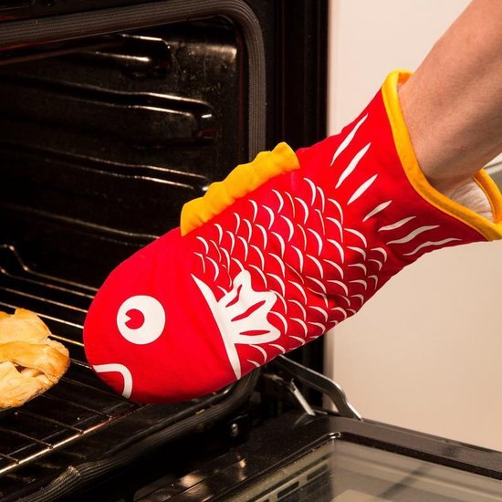 Red Fish Oven Mitt | bol.com