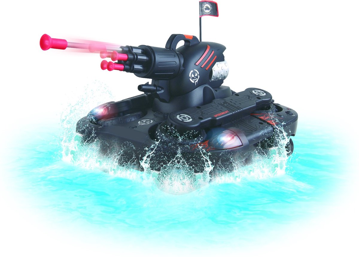 Wonky Cars Amphibian Tank - Voiture RC contrôlable - 2,4 GHz | bol.com