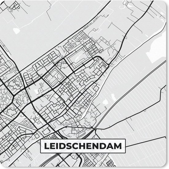 Stadskaart - Leidschendam - Grijs - Wit - Plattegrond | bol.com