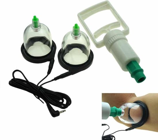 FunAdd 2 Cups Vacuüm Massage Borstvergroting Cup Set Tepel Lichaam ...