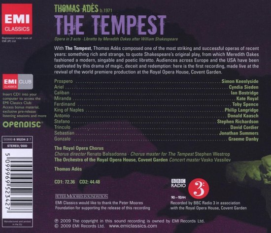 Tempest, Thomas Ades | Muziek | bol