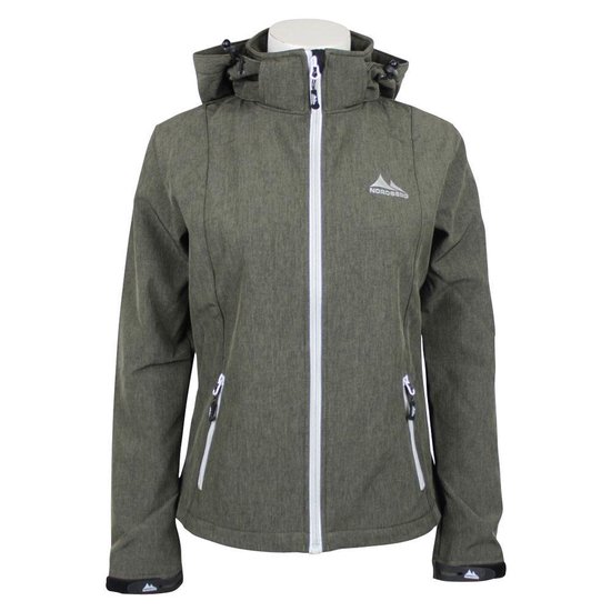 Nord Berg Rinda softshell jack dames donker groen | bol.com