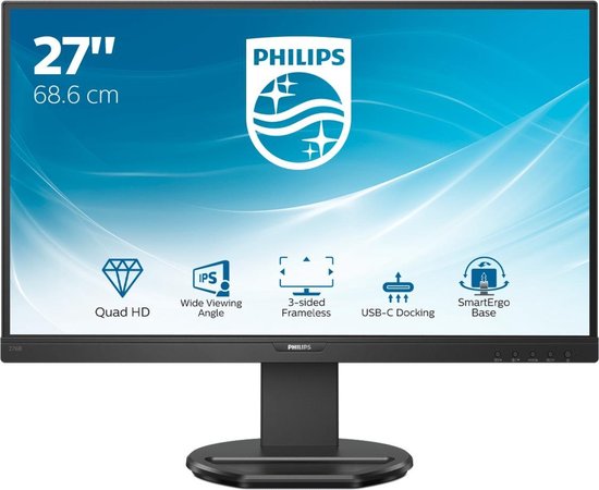 Philips Monitor B Line 276B9 - QHD IPS Monitor - USB-C Docking - 65w ...