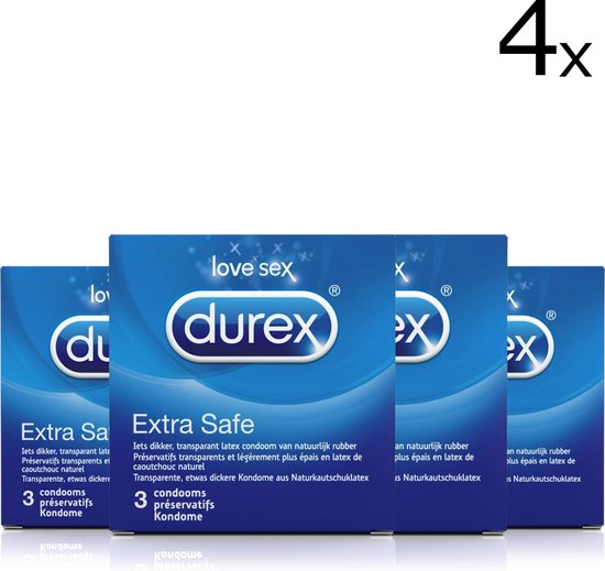 Durex extra safe - 4 x 3 stuks | bol.com