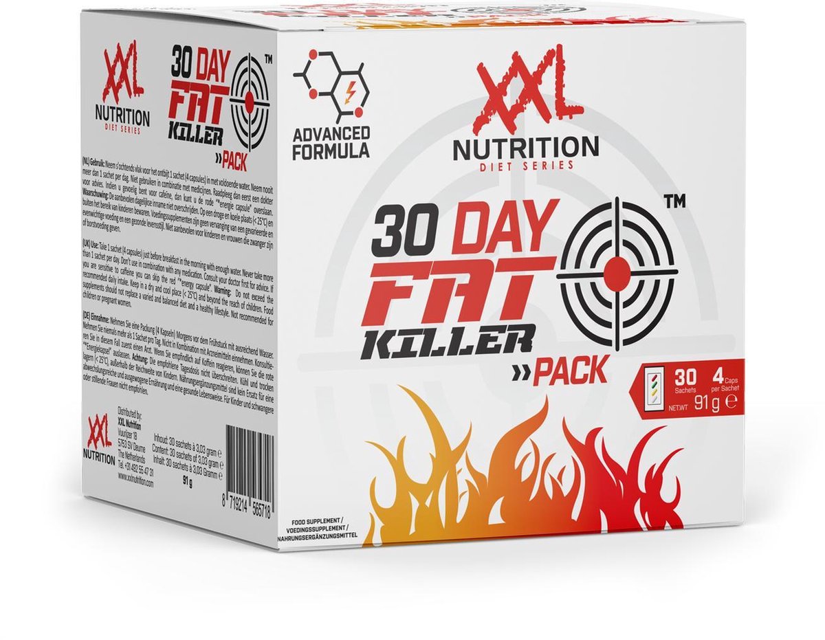 XXL Nutrition - 30 Day Fat Killer Pack - 30 packs | bol.com