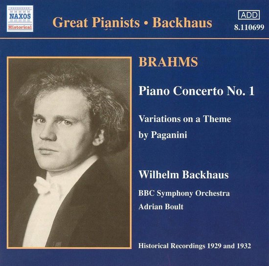 Piano Concerto No. 1 (Boult. Bbcso. Backhaus), Bbc So | CD (album ...