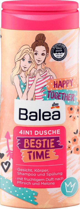 Balea Kids 4in1 Bestie Time - Shampoo,Conditionner,Douchegel (300 ml ...