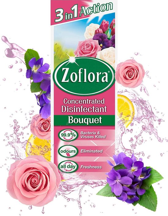 Zoflora Bouquet 500 ML Geurverwijderaar Geconcentreerd Schoonmaakmiddel ...