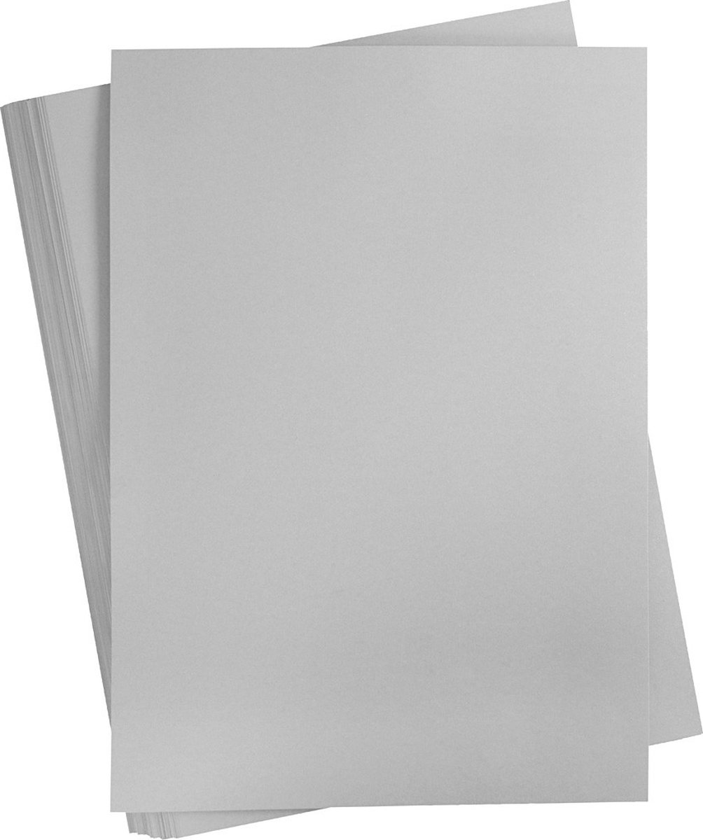Gekleurd Karton, A2, 420x594 mm, 180 gr, grijs, 100 vel/ 1 doos ...