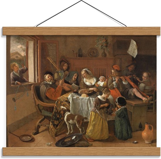 Schoolplaat – Oude Meesters - Het vrolijke huisgezin, Jan Havicksz ...