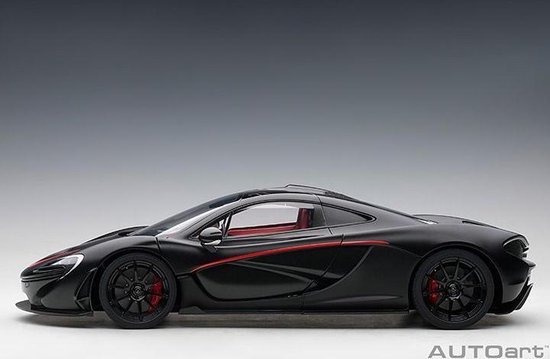 McLaren P1 2013 Black with Red Stripes | bol.com