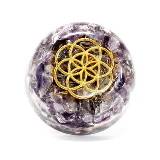 Edelsteen - Tafel Orgonite Powerpacks - Large - Amethist Koepel | bol