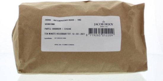 Jacob Hooy Bietenpoeder rood (1000g) | bol