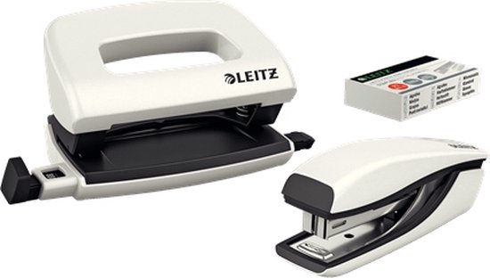 Leitz NeXXt Metalen Mini Nietmachine En Perforator Set - Niet Tot 10 ...