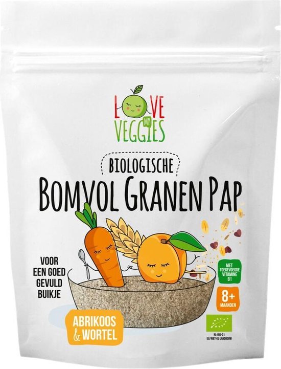 6x Love My Veggies Pap Granen Wortel Abrikoos 200 gr | bol.com