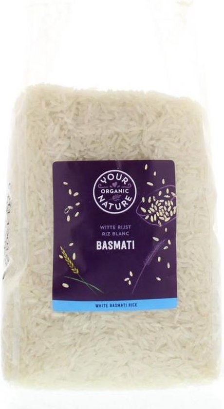 Your Organic Nature Basmati rijst wit bio 800 Gram | bol
