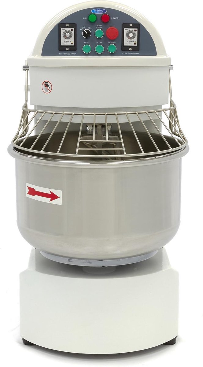 Deegmachine / Spiraalkneder 75 Liter - 48kg Deeg - 2 Snelheden - 400V ...