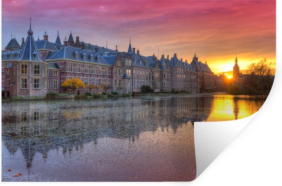 Muurstickers - Sticker Folie - Het Binnenhof in Den Haag - 120x80 cm ...