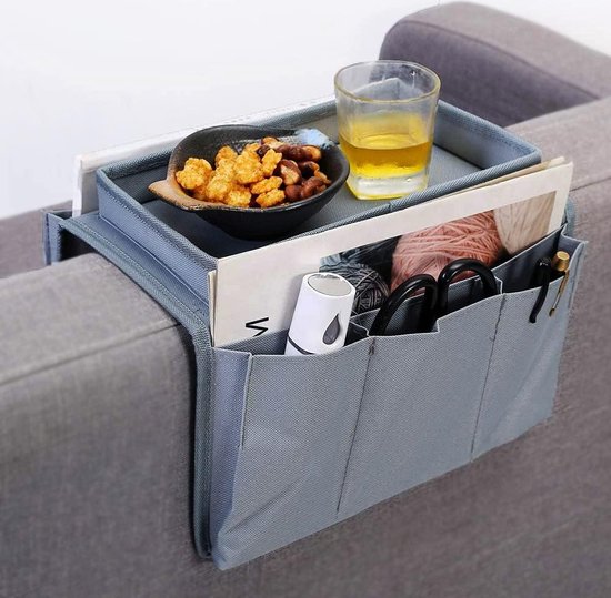 Armleuning Organizer Opvouwbare Bank Butler met Dienblad Caddy Tas Bank ...