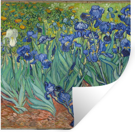 Muurstickers - Sticker Folie - Irissen - Vincent van Gogh - 100x100 cm - Plakfolie -... | bol
