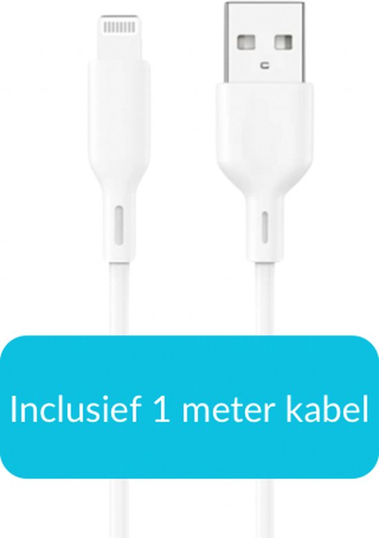 USB Oplader Adapter met Lightning Kabel - Geschikt voor oplader iPhone ...