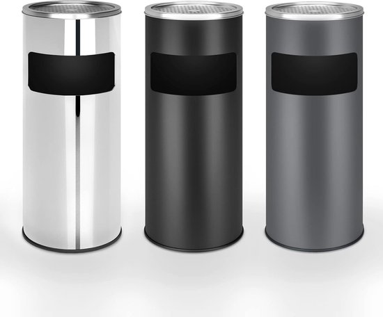 Asbak voor buiten - Vuilnisbak - Vuilnisbak 30 liter - Asbak buiten ...