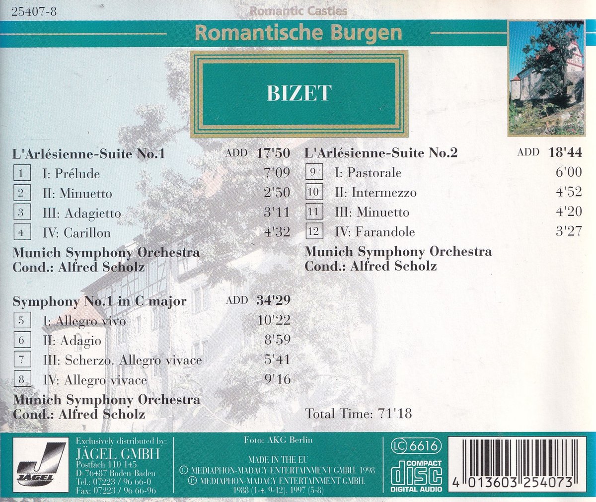 L; Arlesienne Suites 1 and 2, Symphony no. 1 in C major - Georges Bizet ...