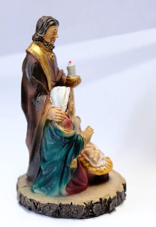 Cadeau-idee: decoratief figuur heilige familie Maria Jozef met Jezus ...