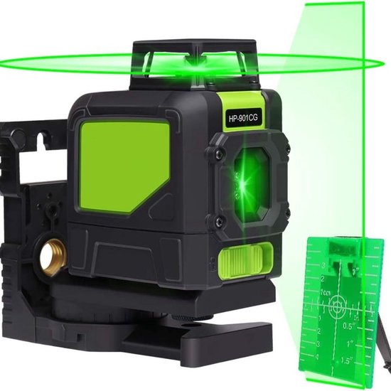 Bouwlaser - Kruislijnlaser zelfnivellerend - Kruislijnlaser 360 ...
