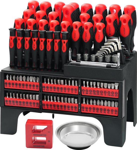 118-delige Schroevendraaierset - Magnetisch - Gereedschapset - Schroevendraaiers,... | bol