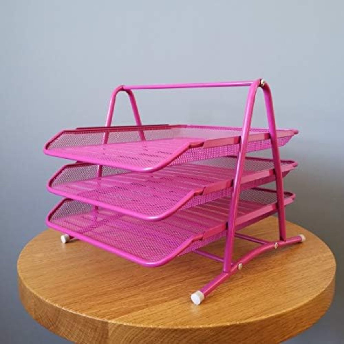 Bureau Organizer Brievenbak - Bureau Organizer Desk Organizeer - Roze | bol
