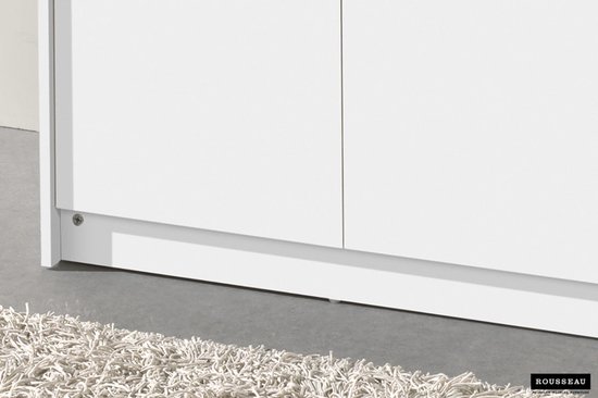 Kledingkast 'Ray' 2 deuren Wit, Spaanderplaat en decor | bol