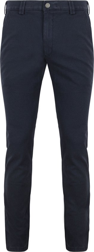 Meyer - Chino Rio Print Navy - Heren - Maat 50 - Modern-fit | bol