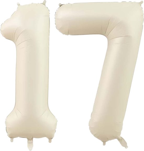 Cijfer Ballonnen Ballon Cijfer 17 Verjaardag Versiering Feest Helium ...