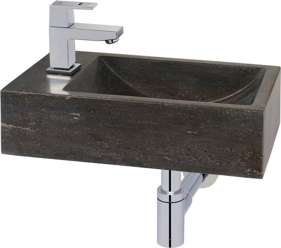 Saqu Florence Toiletmeubel - 40x22x60 cm - Voorgemonteerd - in Mat Wit ...