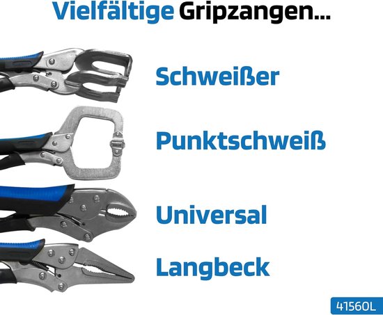 SW-Stahl 41560L griptangset 16-delig I universele, las-, Langbeck ...
