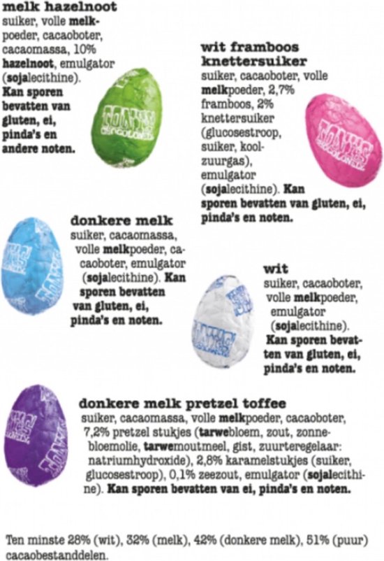 Tony's Chocolonely Paaseitjes Chocolade Mix Groot - Paascadeautjes voor ...