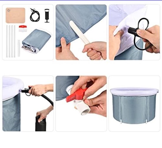 Zitbad - Bath Bucket - Bad Bucket - 90x56cm - Grijs | bol