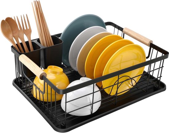 Afdruiprek voor servies, afdruiprek met afdruipbak, afdruiprek van ...