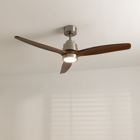 CREATE - Plafondventilator 40W silent Ø132 cm - Met Verlichting drie ...