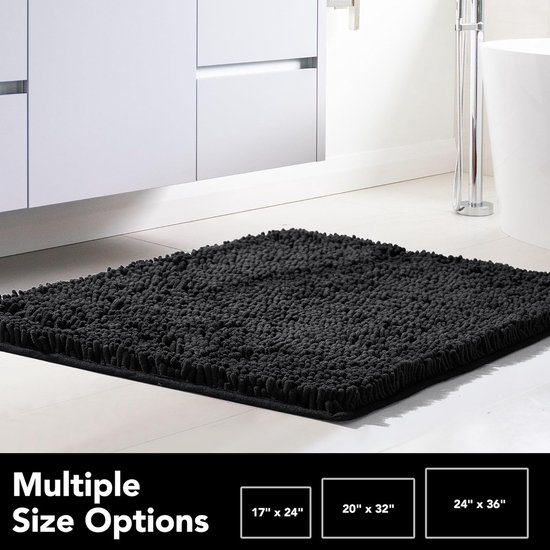 Fluffy Bath Mat, Shower Mat, Water Absorbent Bath Mat, 70 x 120 cm ...