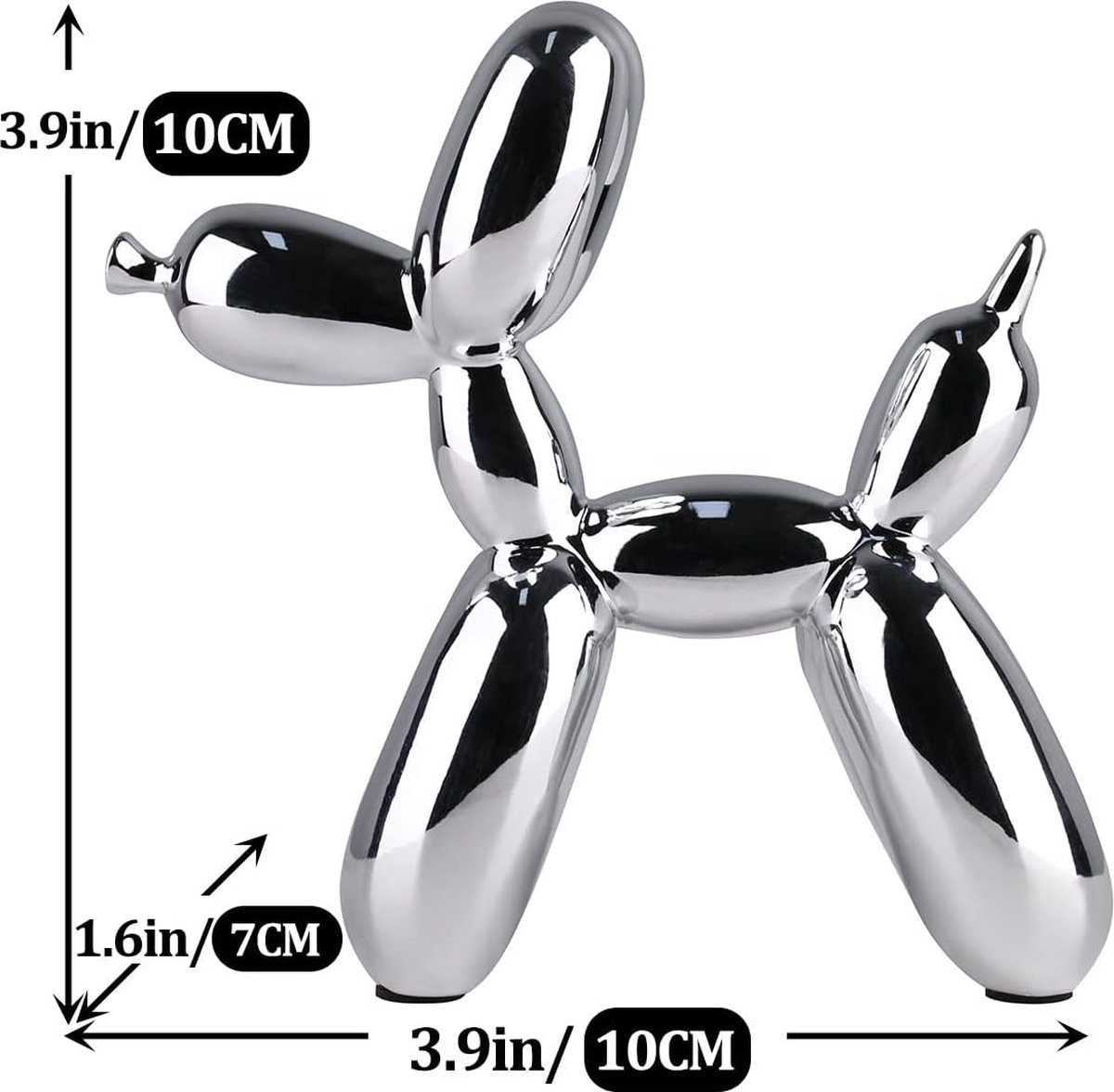 Ballon Hond Beeld - Balloon Dog - Ballon Hond - Kunstwerk | bol
