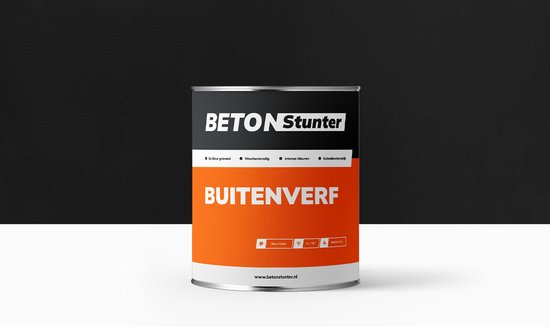 Betonverf buiten – Zwart - 4 liter / 16-20m2 | bol